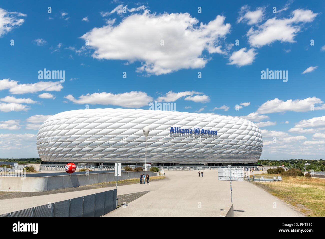 MUNICH, GERMANY - JULY 20: Landscape of the football stadium Allianz ...