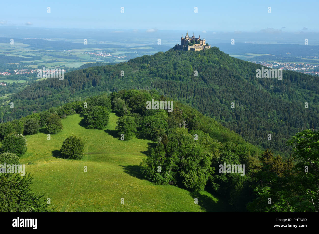 castle Hohenzollern; Germany; landscape swabian alps Stock Photo - Alamy