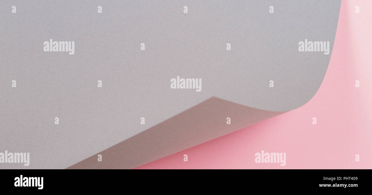 Abstract geometric shape gray and pink color paper background Stock ...