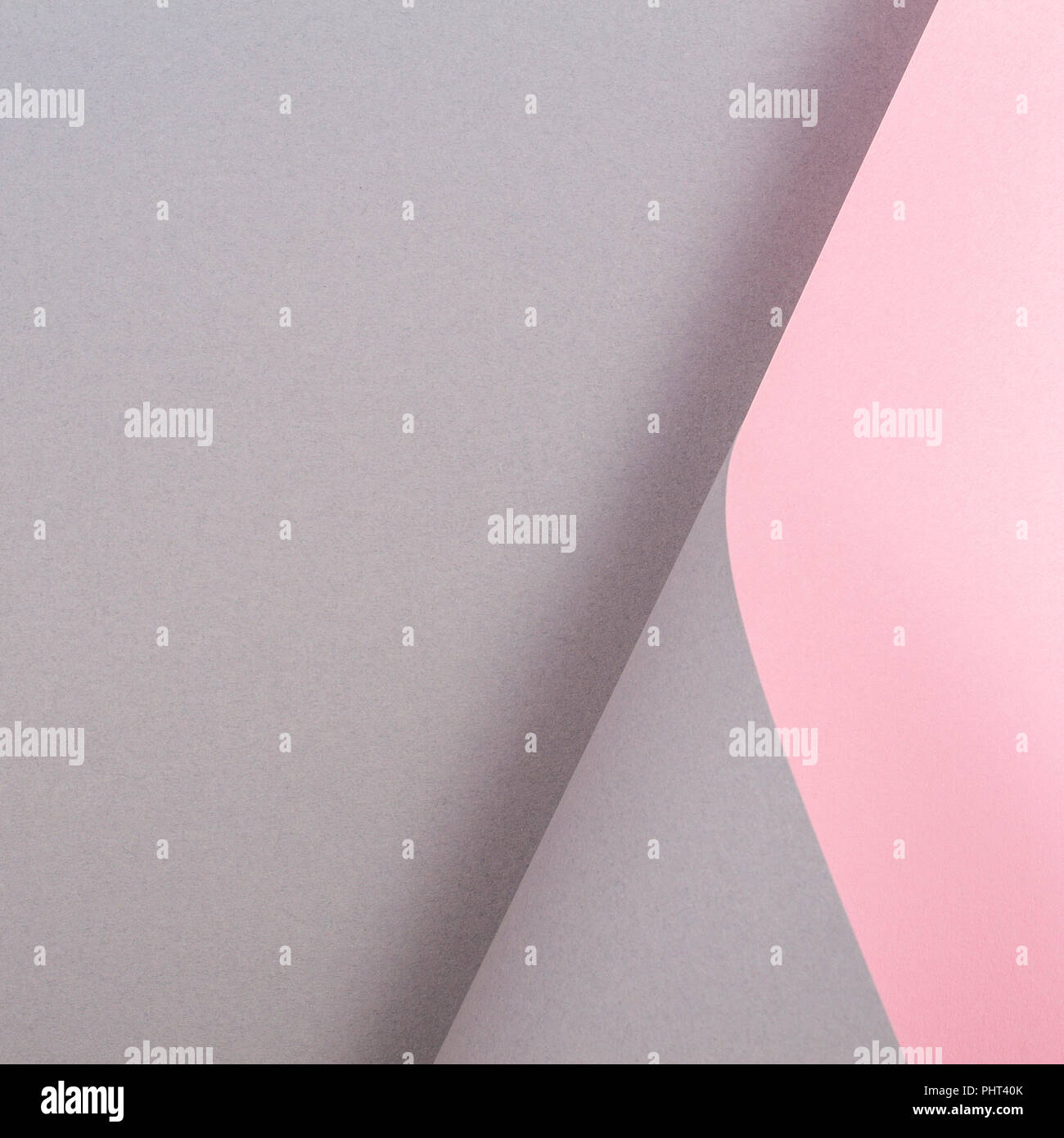 Abstract geometric shape gray and pink color paper background Stock ...