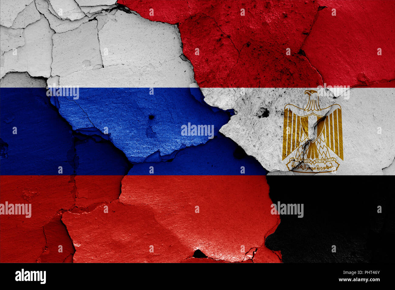 flags of Russia and Egypt Stock Photo - Alamy