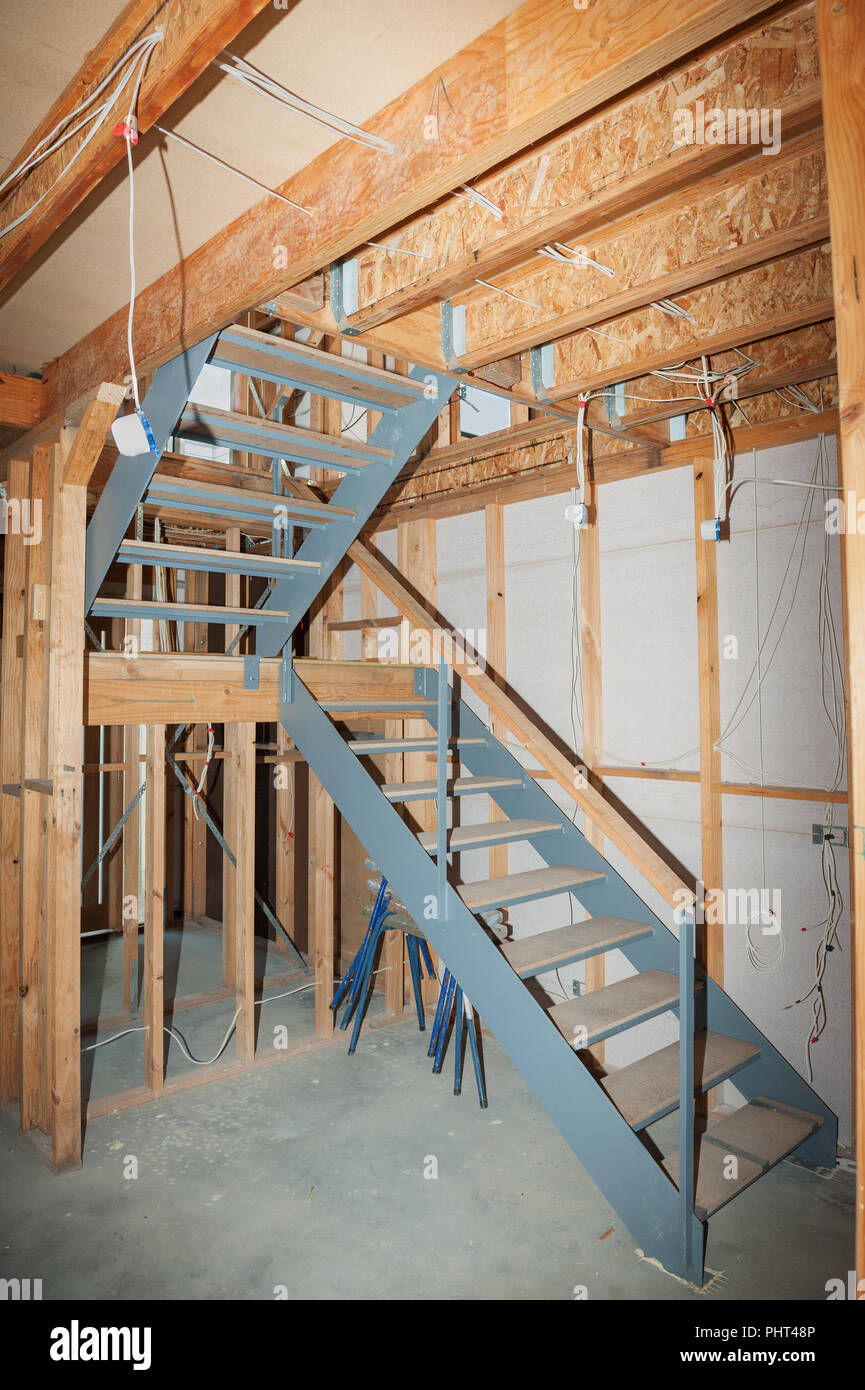 Interior of construction home Stock Photo - Alamy