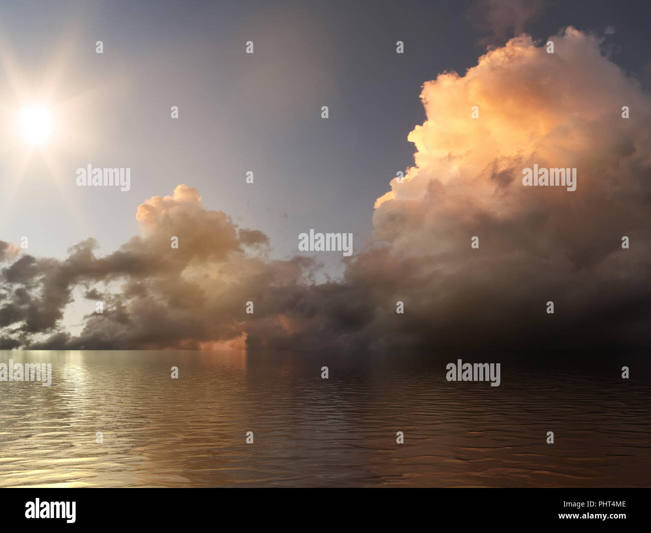 Gray sky sunset hi-res stock photography and images - Alamy