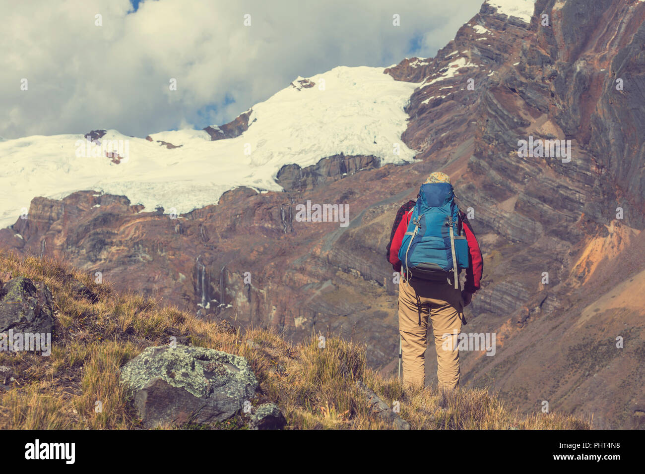Hike in Peru Stock Photo - Alamy
