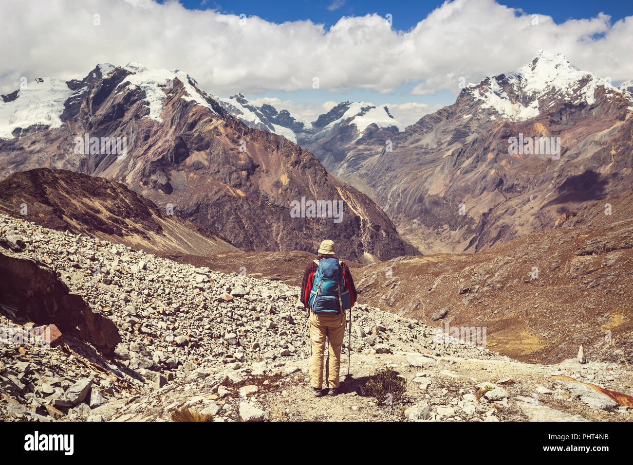 Hike in Peru Stock Photo - Alamy