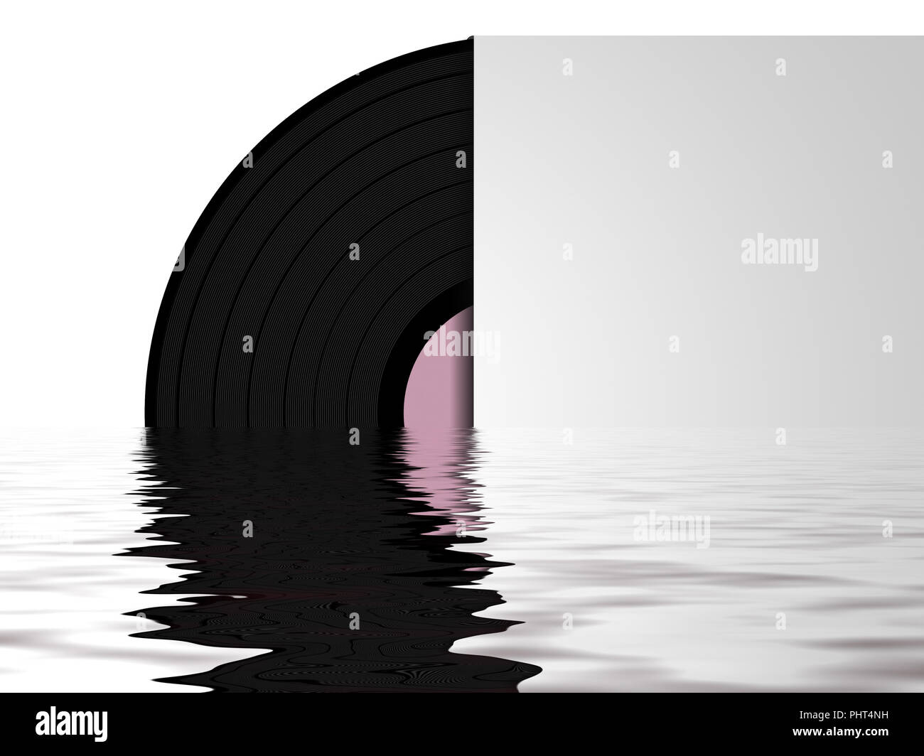 vinyl record with water Stock Photo - Alamy
