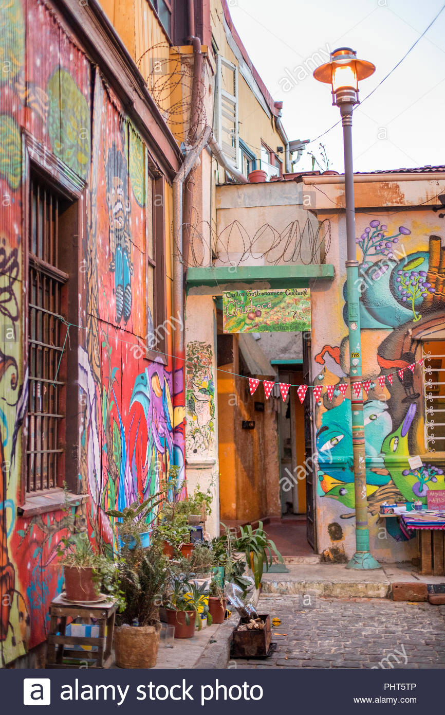 Valparaiso Chile South America Murals High Resolution Stock Photography ...