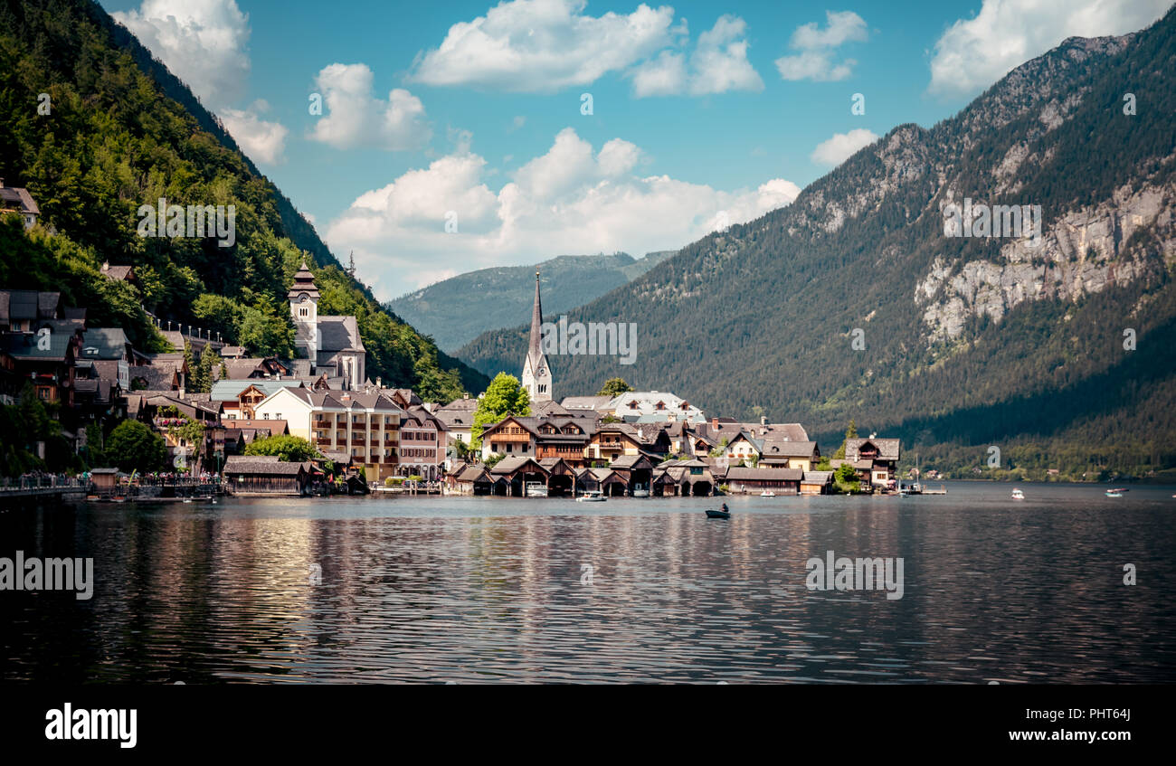 The amazing view of Hallstatt Stock Photo - Alamy
