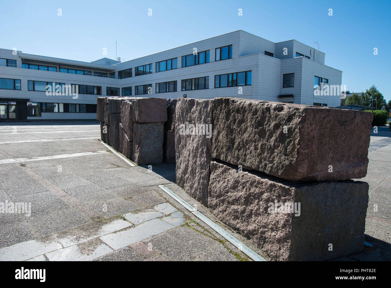 University in Rovaniemi Finland school building block blocks granite ...