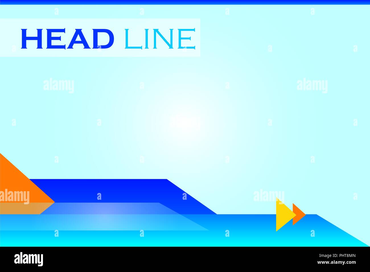 background design file modern and line blue and cyan orange Stock Photo ...