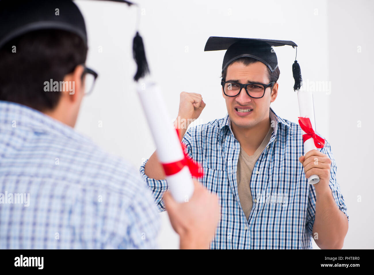 Memorizing in mirror hi-res stock photography and images - Alamy