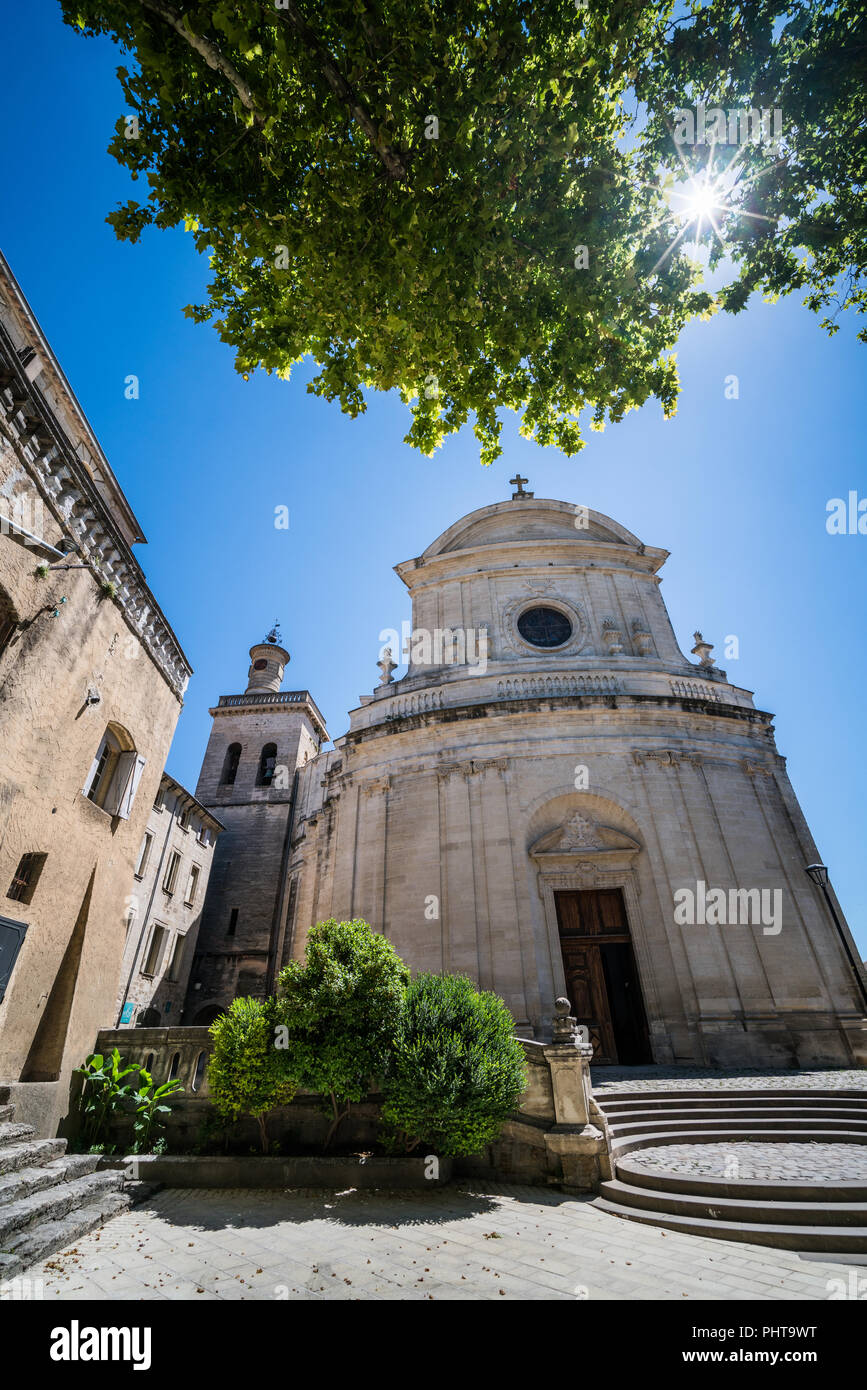 France medieval square of uzes hi-res stock photography and images - Alamy