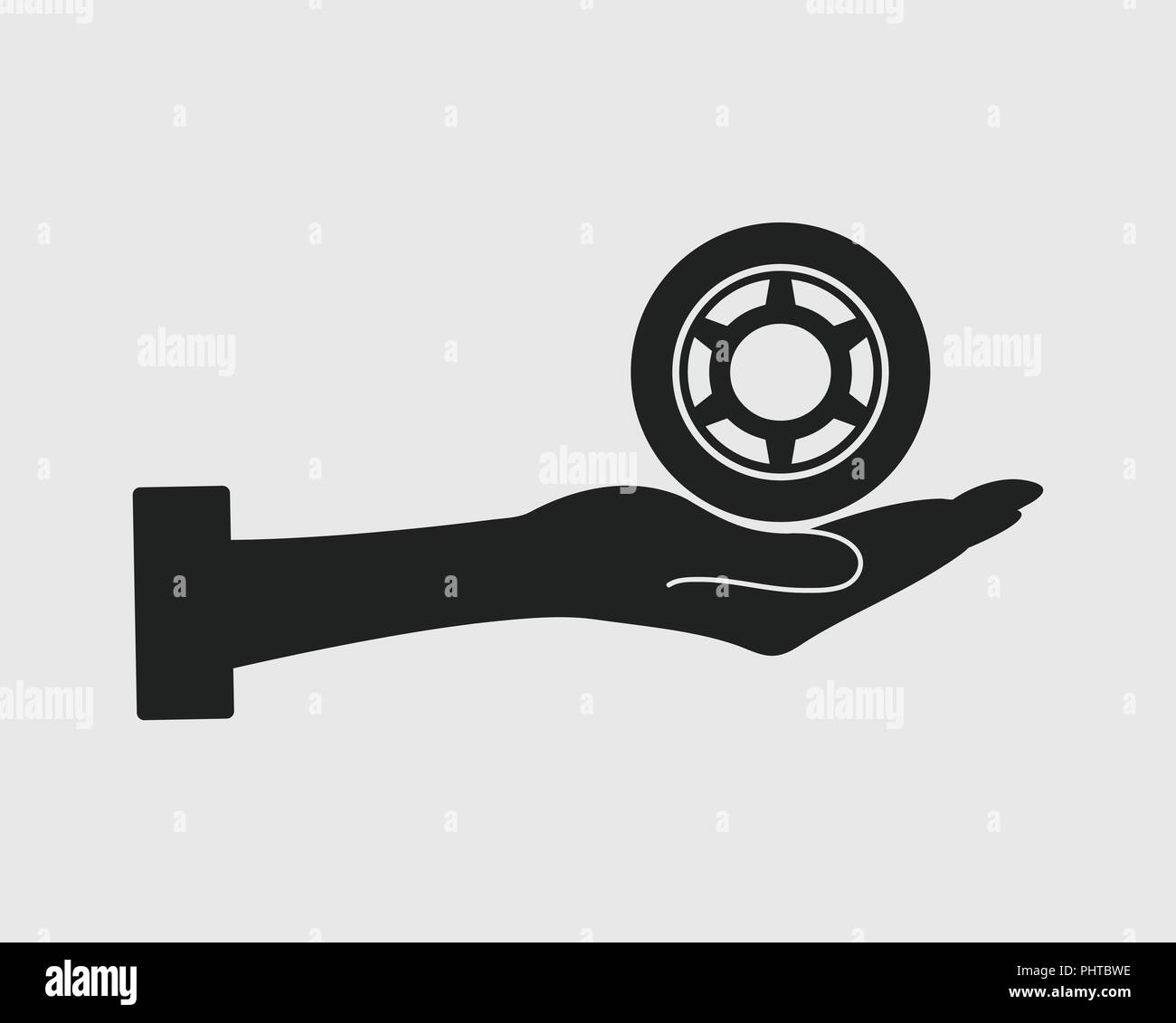 Car puncture Stock Vector Images - Alamy