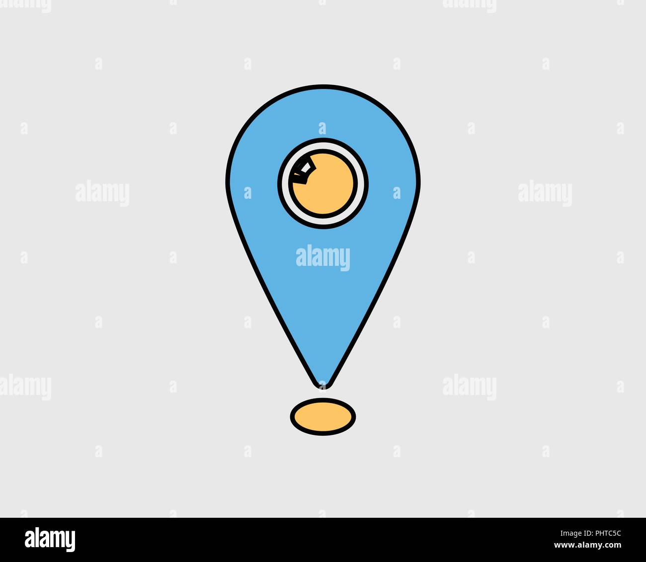 Colorful Location Icon Editable Vector Stock Vector Image & Art - Alamy