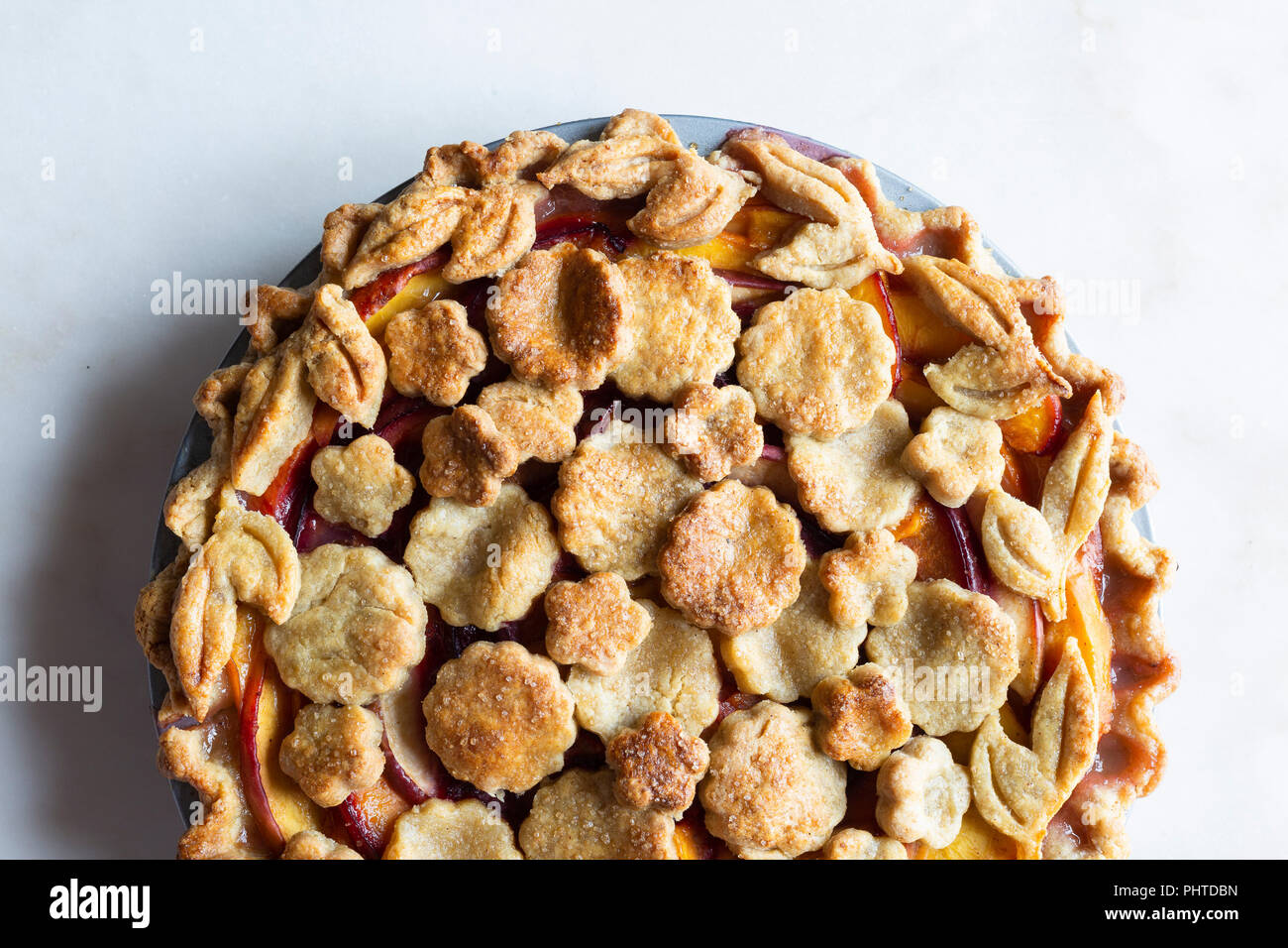 Homemade stone fruits pie Stock Photo - Alamy