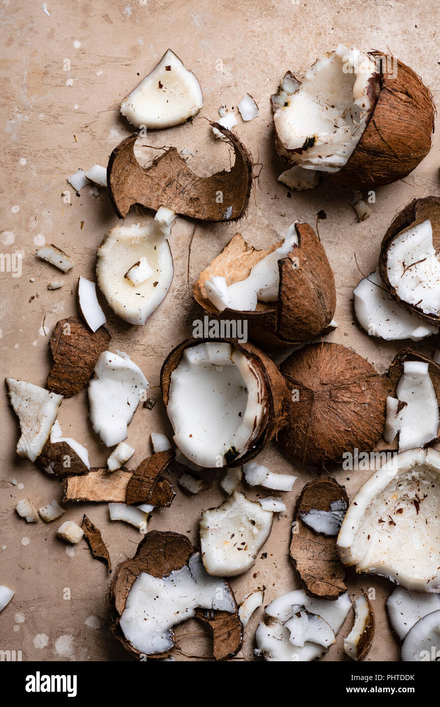 Smashed coconut hi-res stock photography and images - Alamy