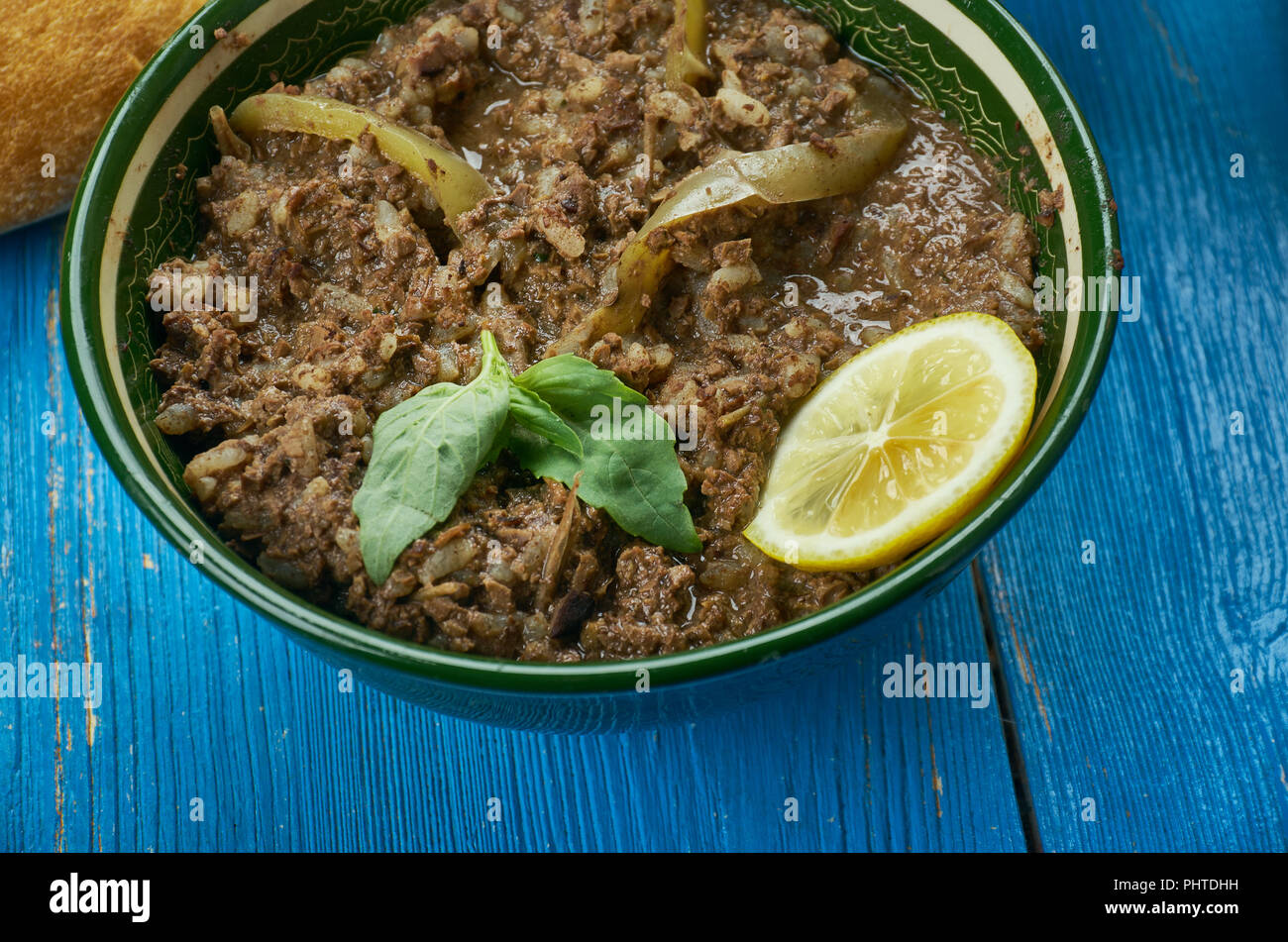 Pakistani Mutton Taka Tak Stock Photo - Alamy