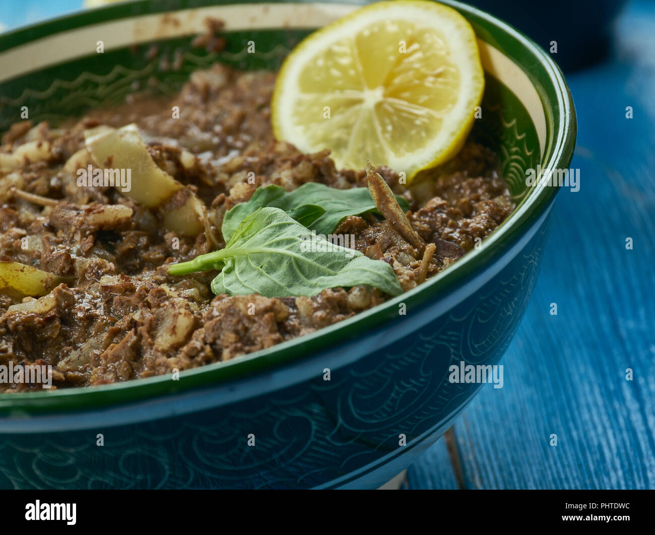 Pakistani Mutton Taka Tak Stock Photo - Alamy