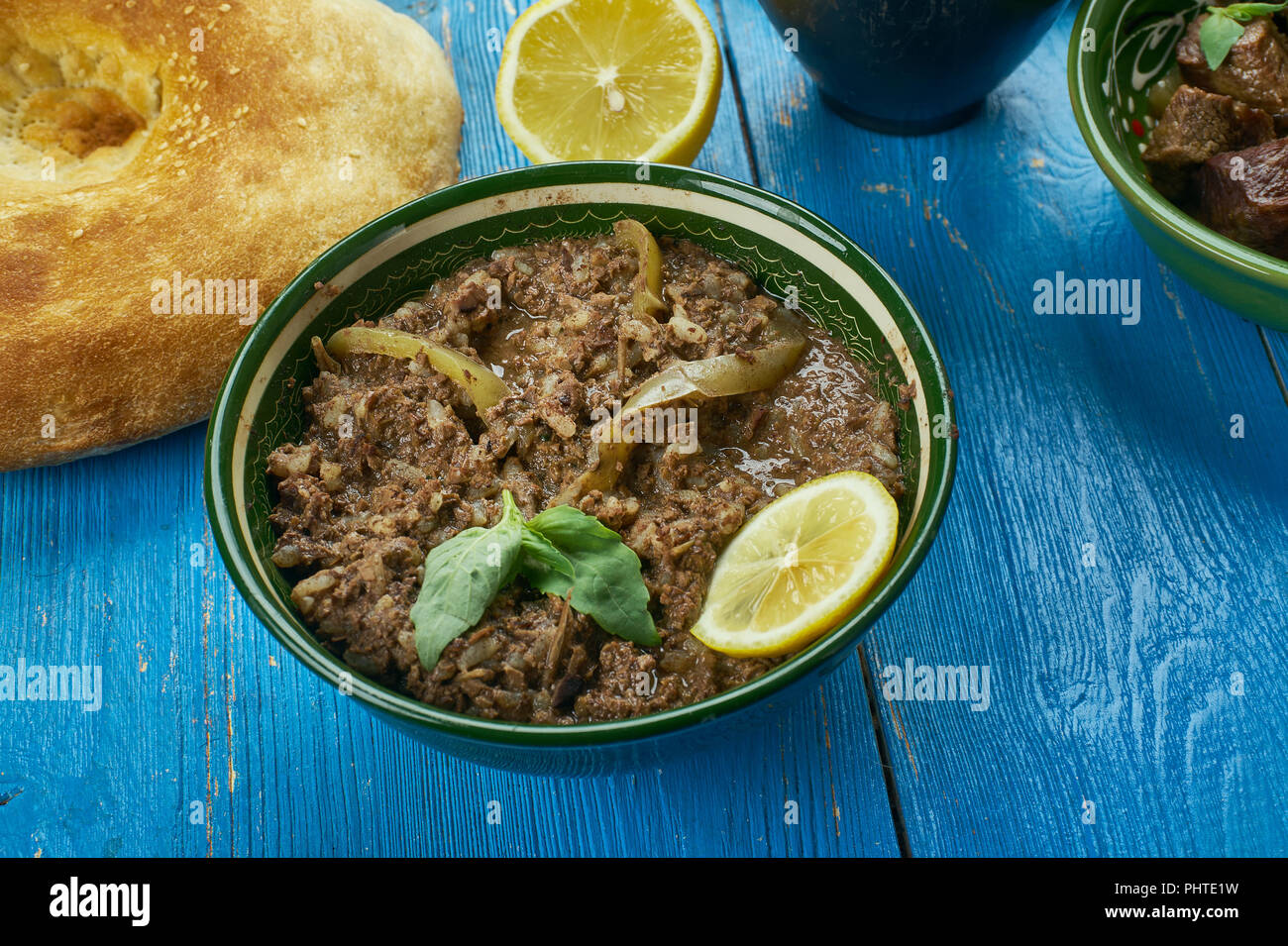 Pakistani Mutton Taka Tak Stock Photo - Alamy