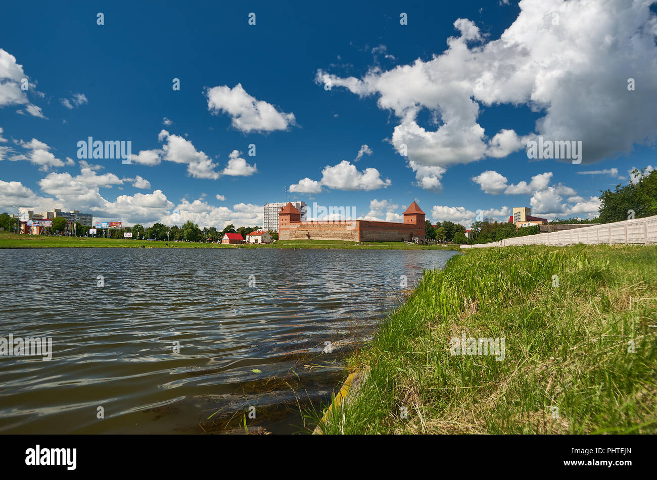 Castle in the town of Lida Stock Photo - Alamy