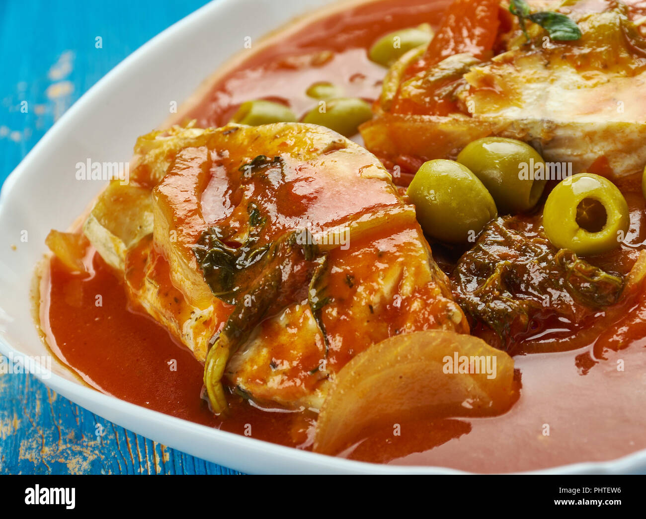 Moroccan Fish Stew Stock Photo - Alamy