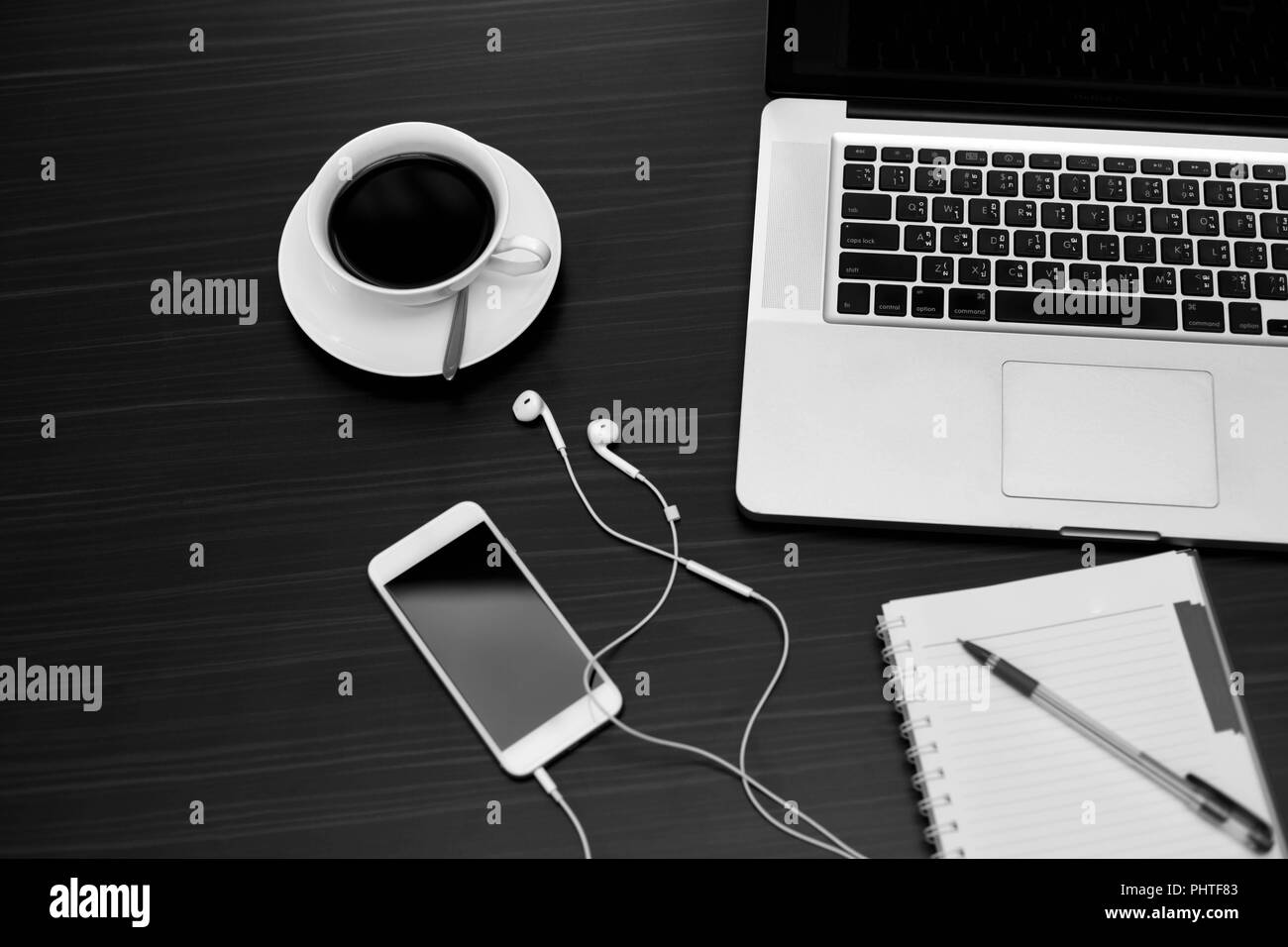 Notepaper texture Black and White Stock Photos & Images - Alamy