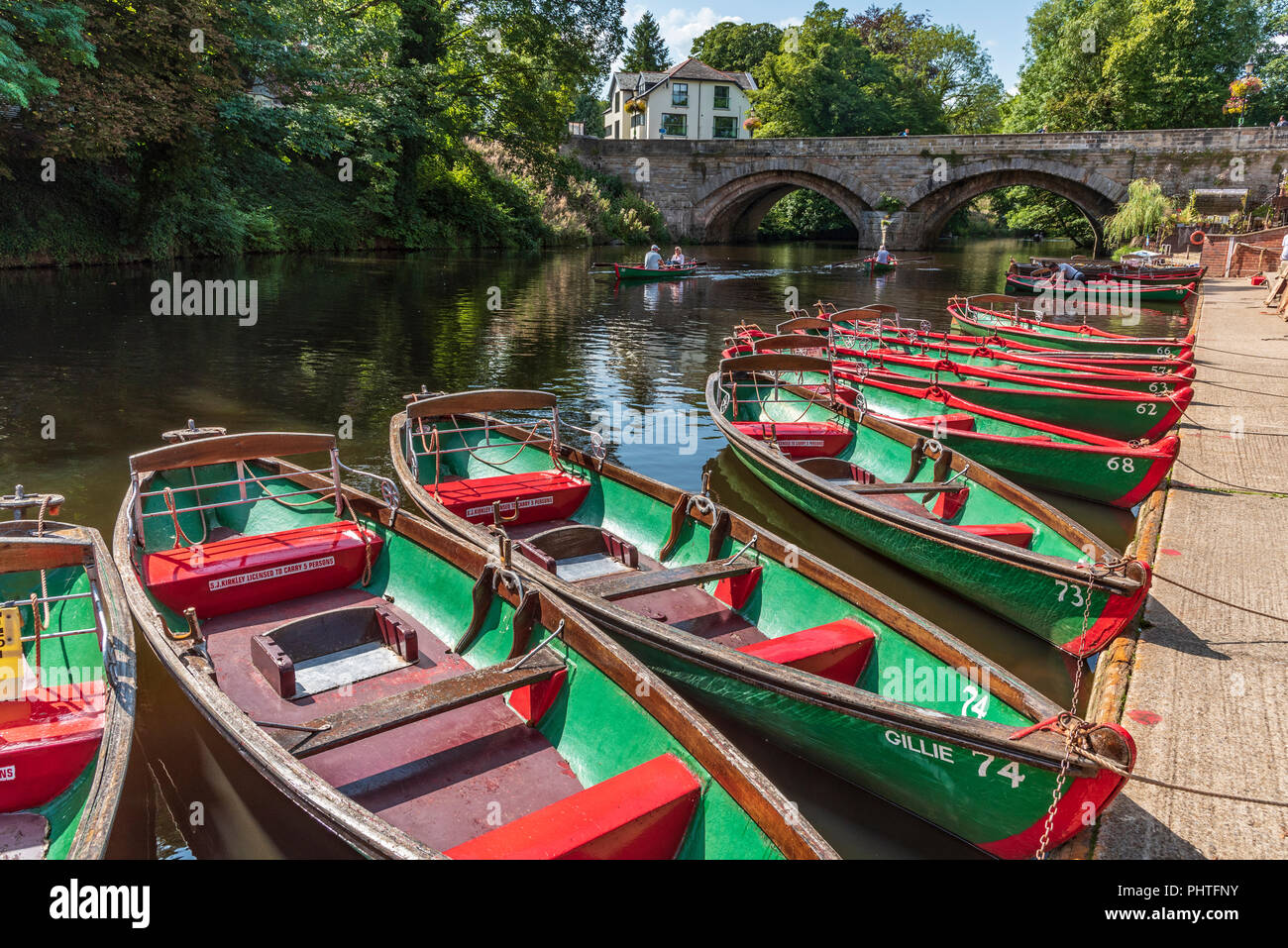 Knaresborough rowing boats hi-res stock photography and images - Alamy