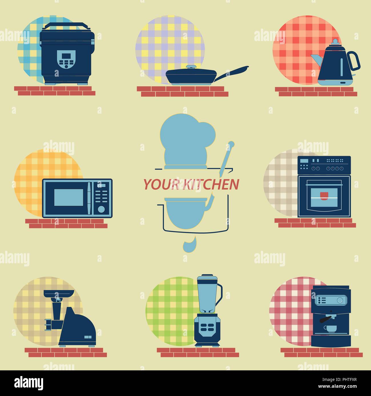 Kitchen logo icons hi-res stock photography and images - Alamy