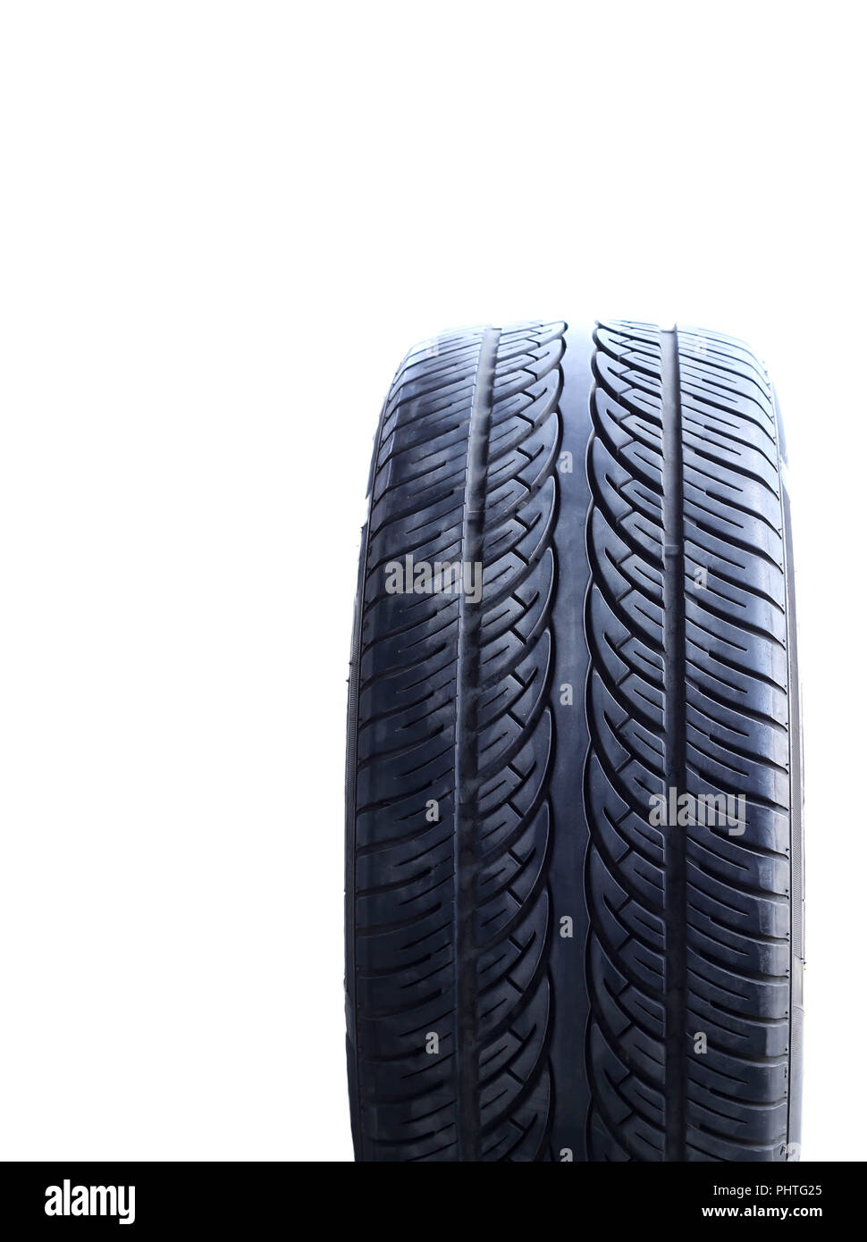 Car tire isolated on white background Stock Photo - Alamy