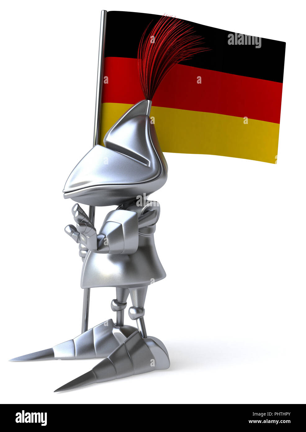 German knight with helmet Cut Out Stock Images & Pictures - Alamy