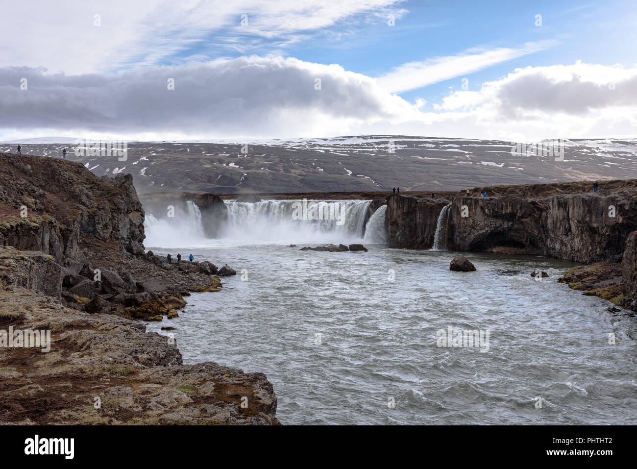 Godafoss waterfall during the day in northeast Iceland Stock Photo - Alamy