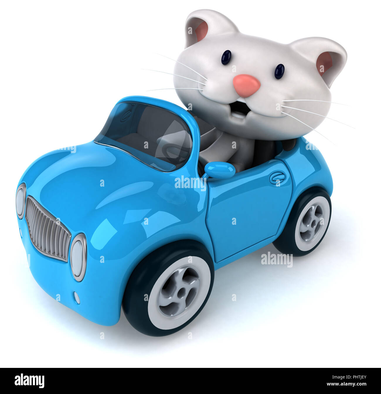 Cat car driving Cut Out Stock Images & Pictures - Alamy
