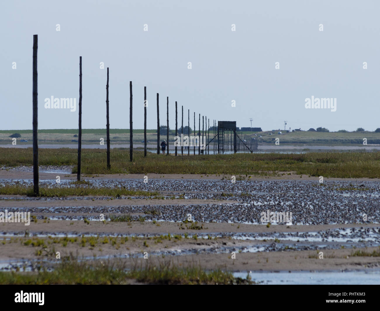 Pilgrim's Way, Lindisfarne, Northumberland, the footpath across the ...
