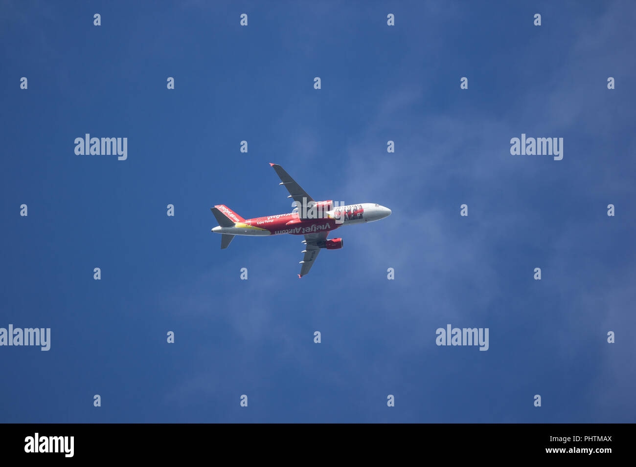 Chiangmai, Thailand - August 13 2018: HS-VKA A320-200 of Thai Vietjet ...