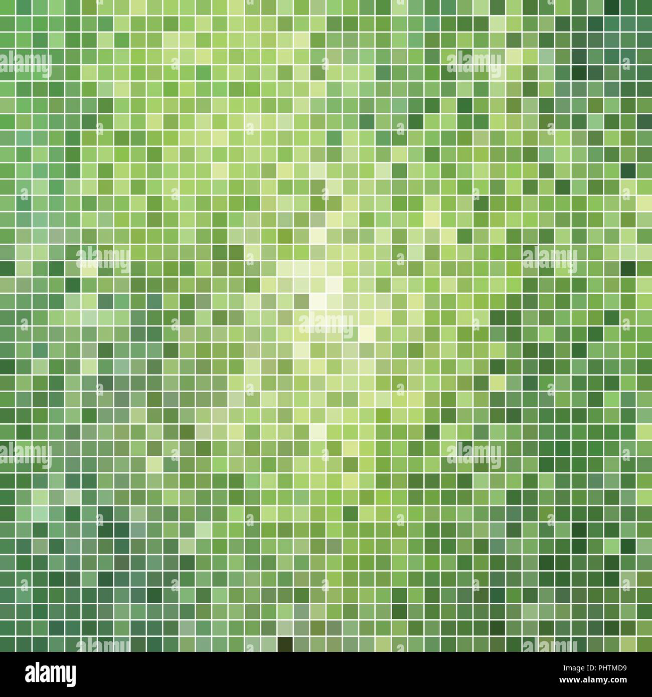 abstract vector square pixel mosaic background - green Stock Vector ...