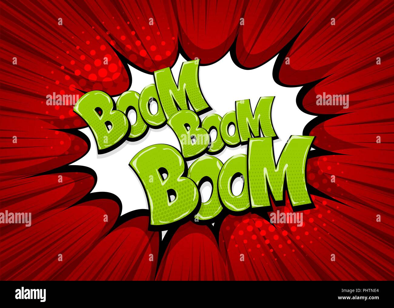 Boom pop art comic book text speech bubble Stock Vector Image & Art - Alamy