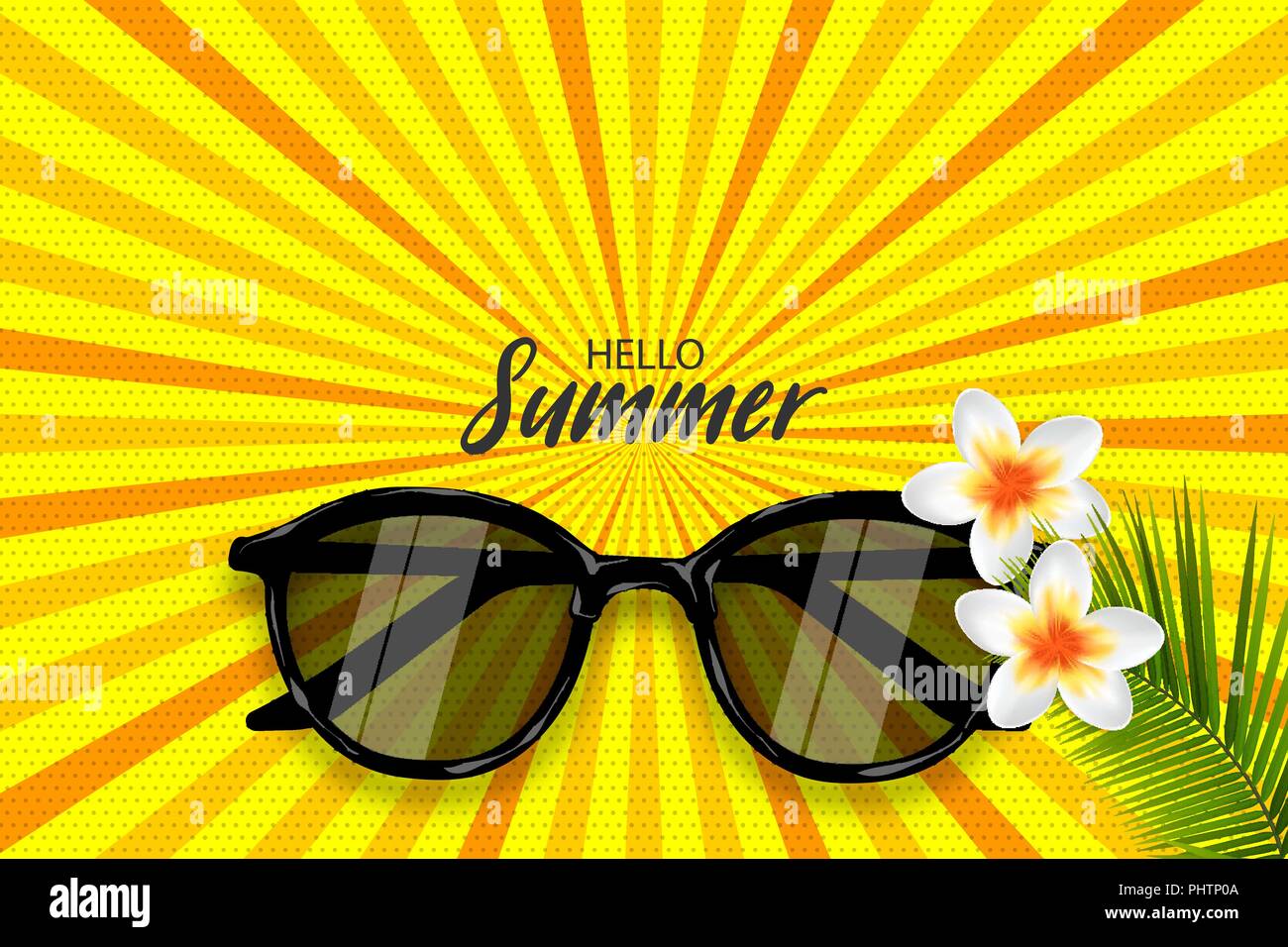 Summer time black line Stock Vector Images - Alamy