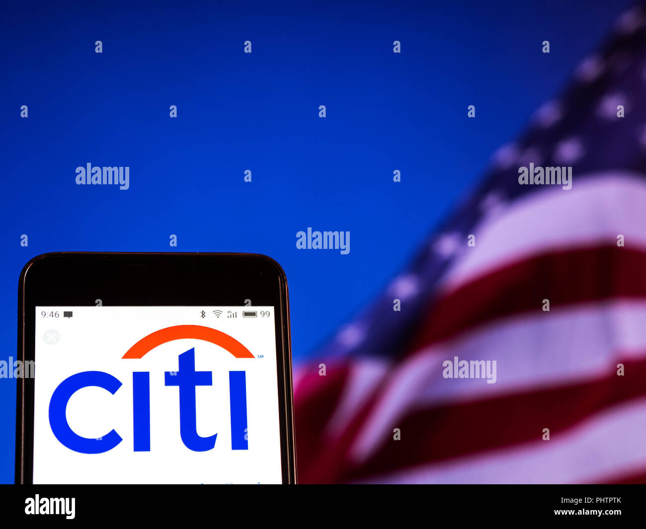 The City Group logo seen displayed on smart phone Stock Photo - Alamy