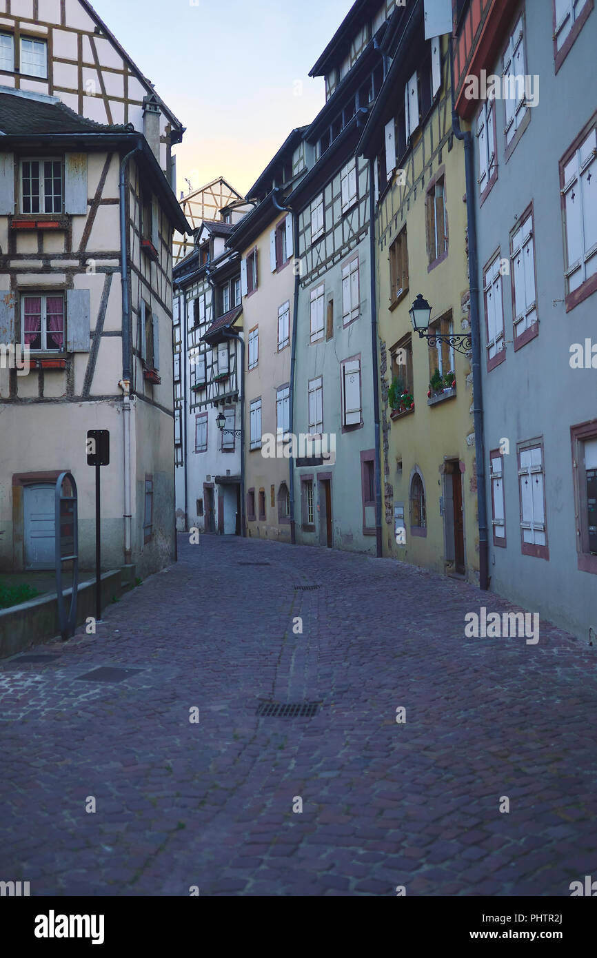 Medieval buildings in Colmar Stock Photo - Alamy