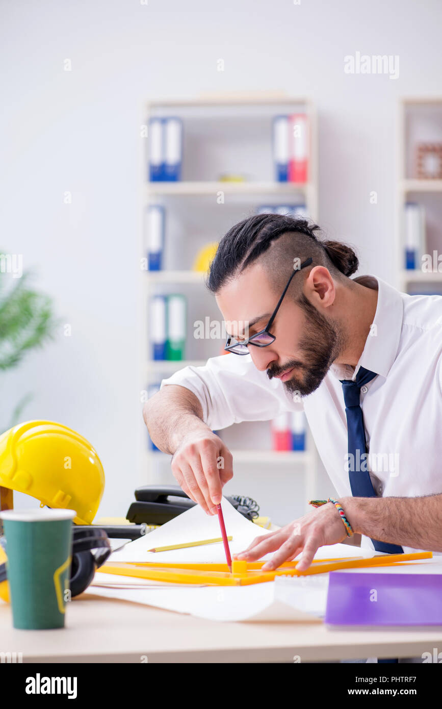 Architectural draftsman working desk in hi-res stock photography and ...