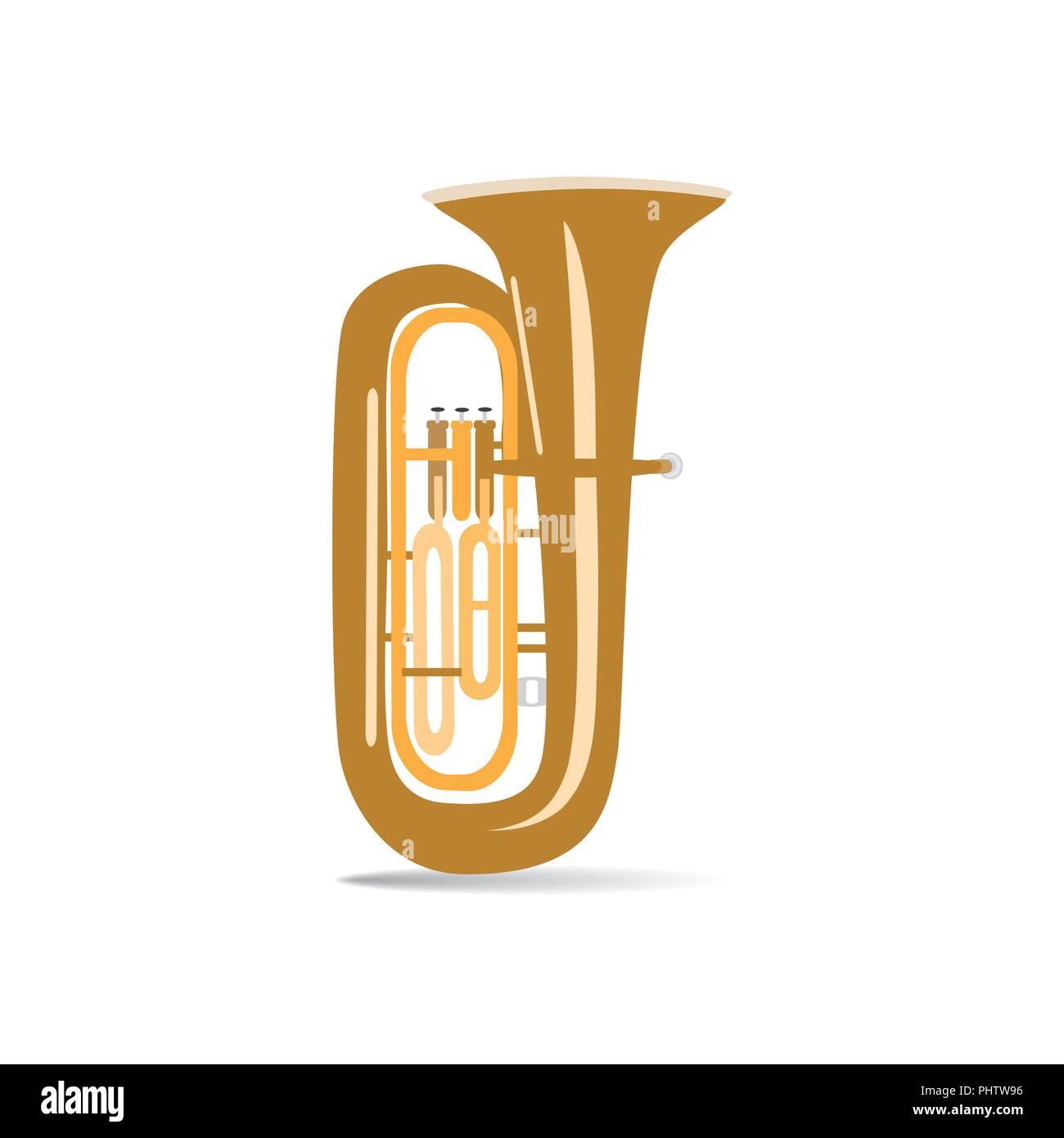 Instrument wind tuba Stock Vector Images - Alamy