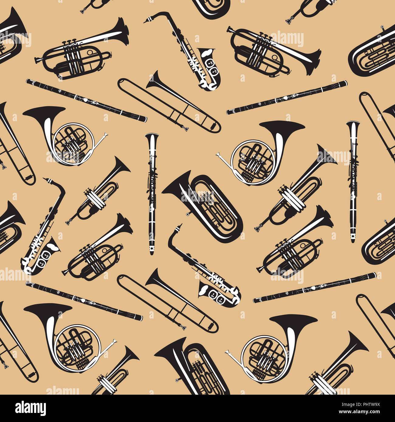 Brass Instrument Background