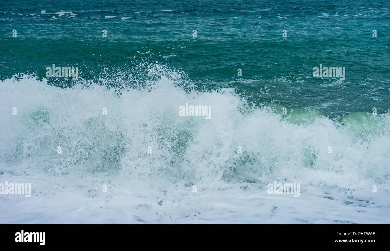Sea waves of Black sea on Kvariati beach in Georgia Stock Photo - Alamy