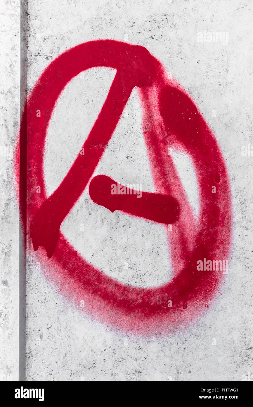 Anarchy graffiti hi-res stock photography and images - Alamy