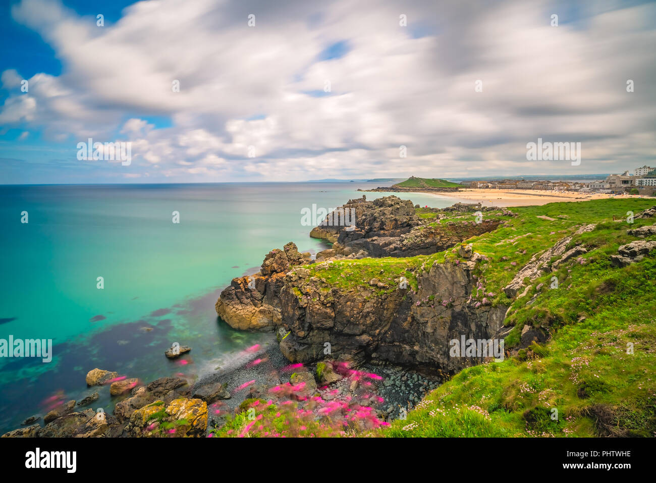 Stunning coastal Cornish landscape Stock Photo - Alamy