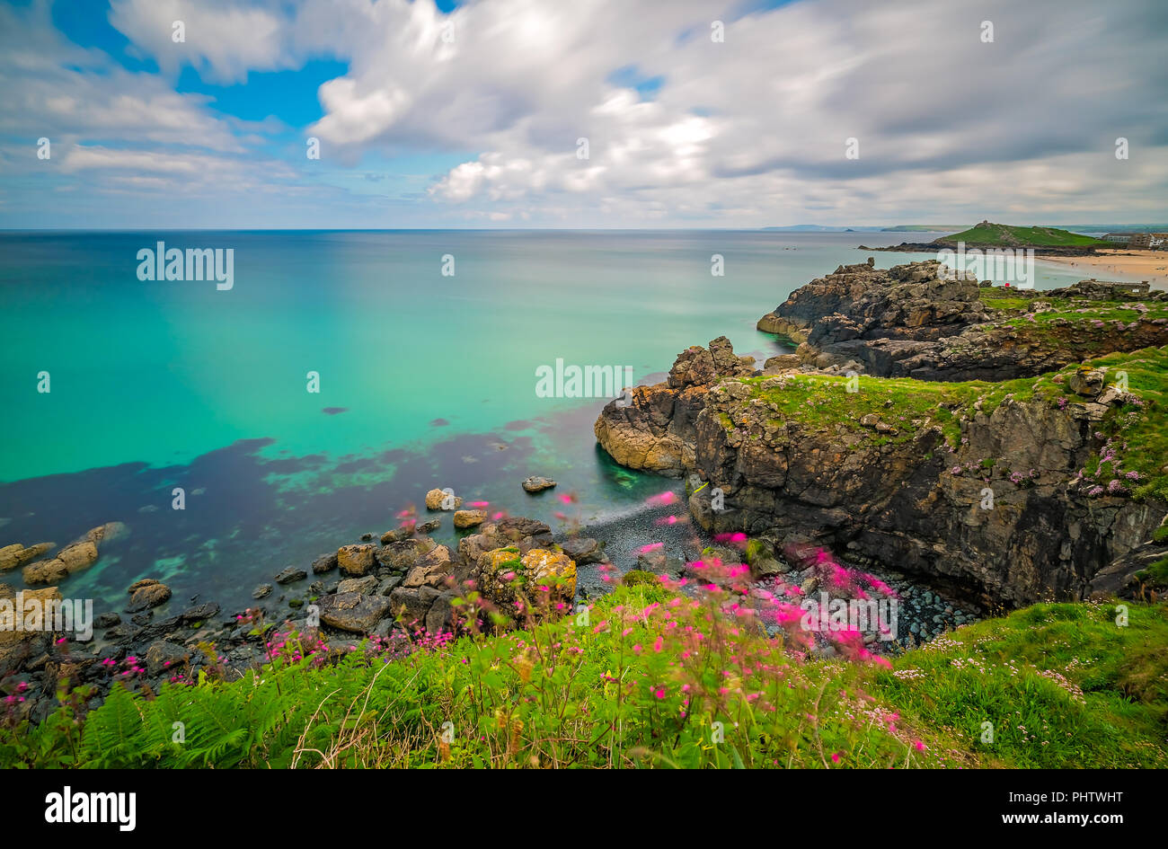 Stunning coastal Cornish landscape Stock Photo - Alamy