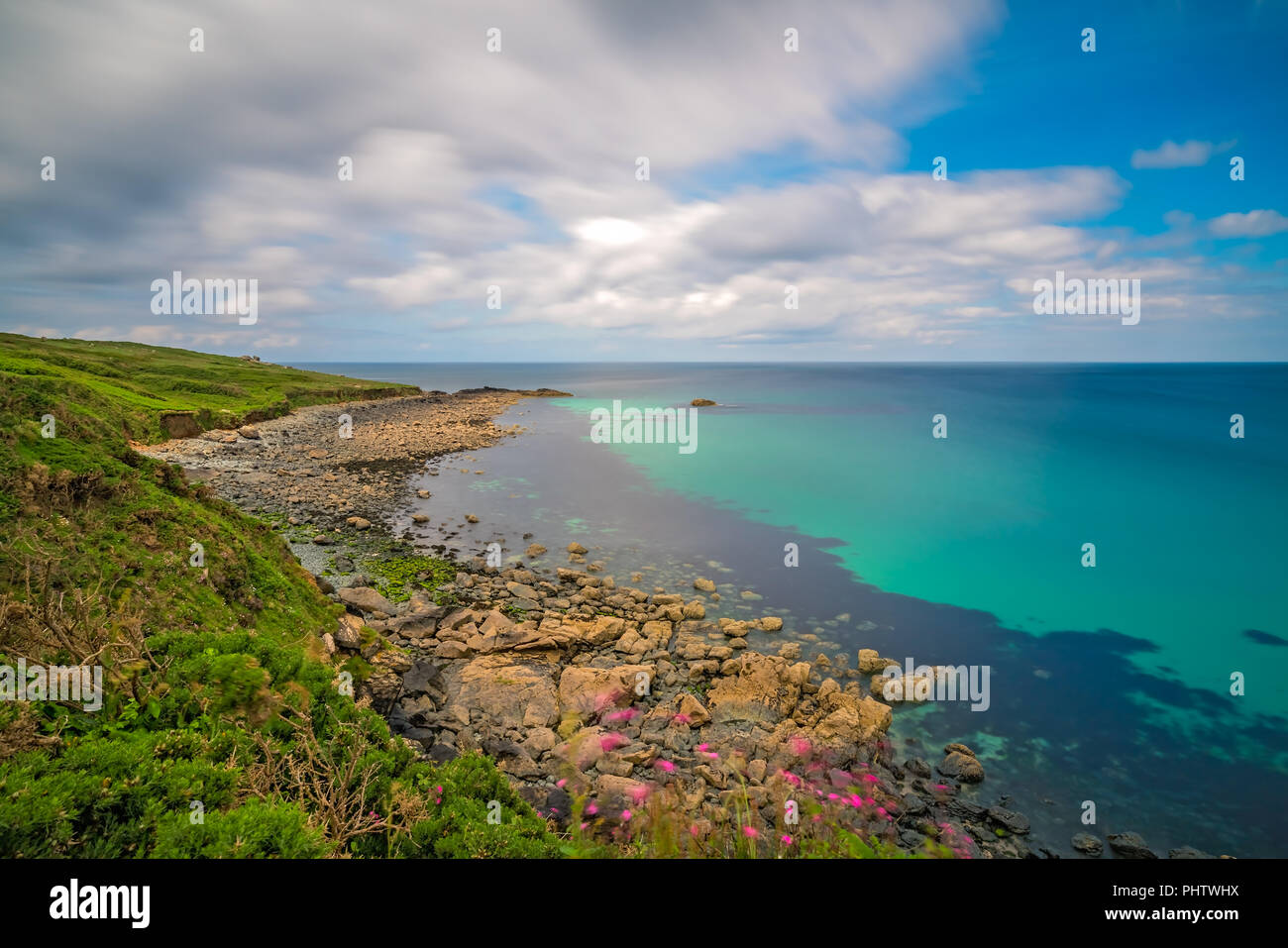 Stunning coastal Cornish landscape Stock Photo - Alamy
