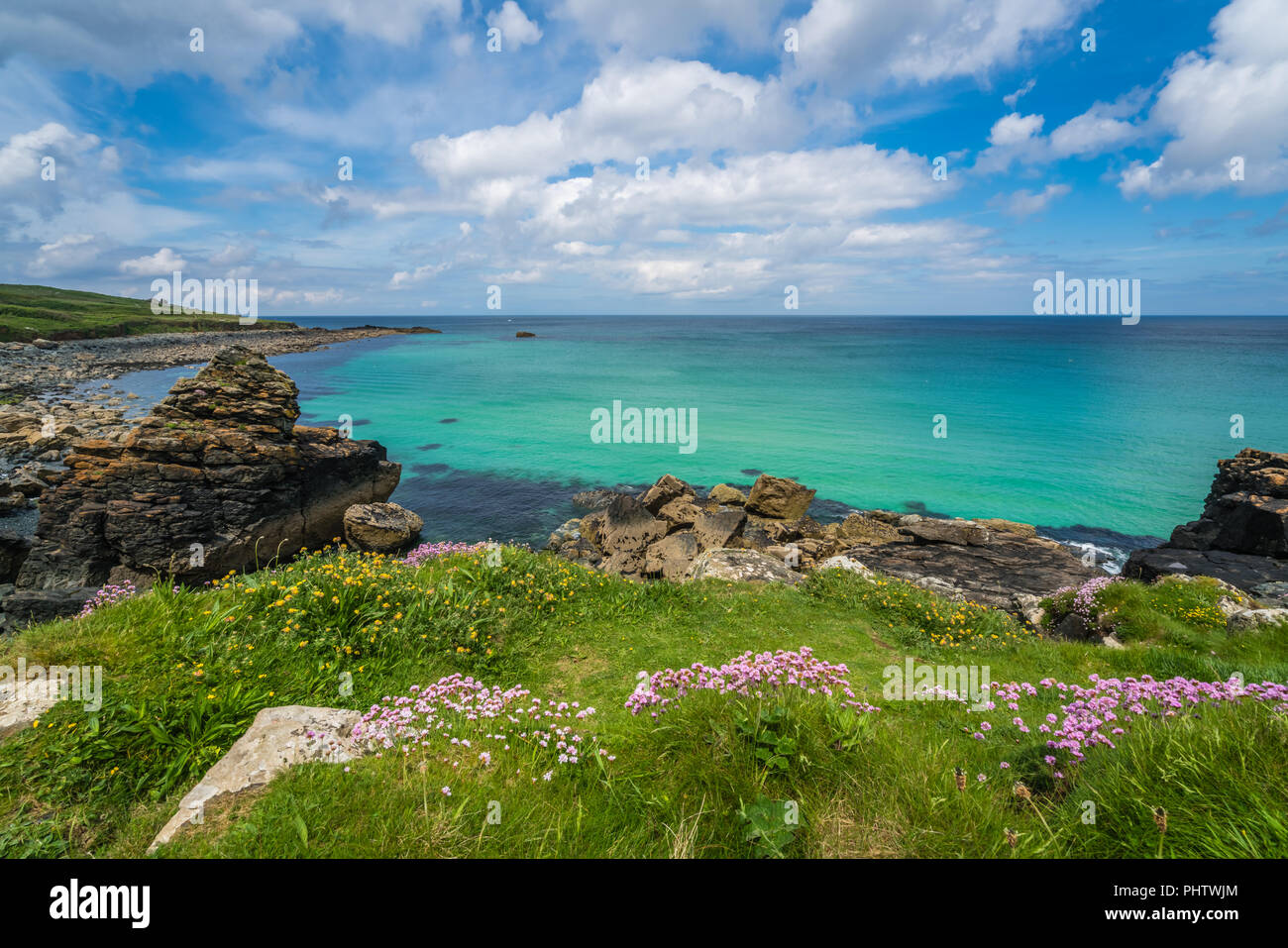 Stunning coastal Cornish landscape Stock Photo - Alamy