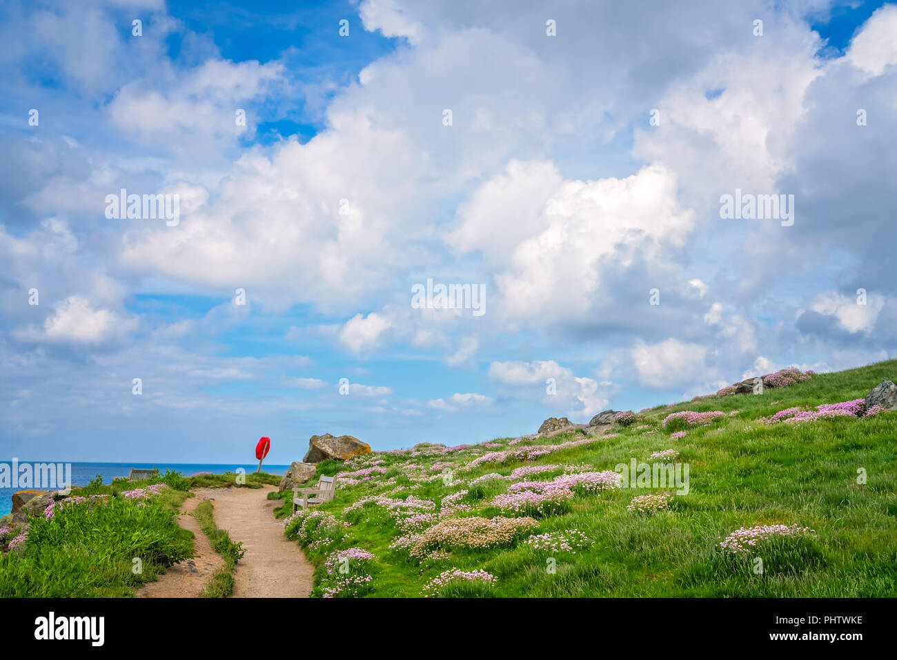 Coastal pathway leading along hi-res stock photography and images - Alamy