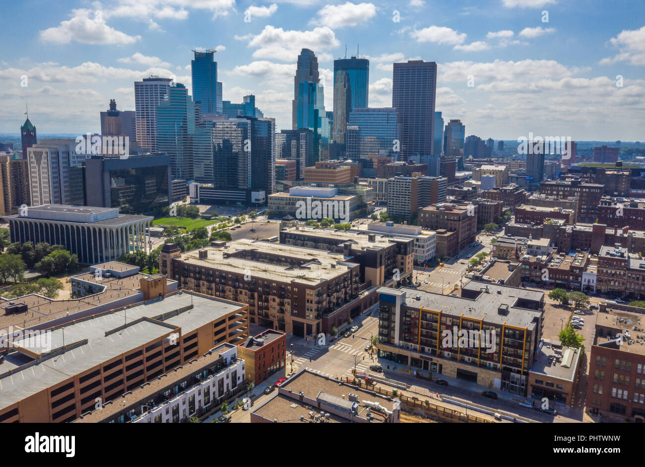 Minneapolis aerial hi-res stock photography and images - Alamy